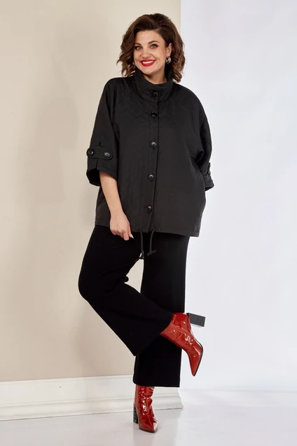 Куртка 2145 черный Shetti купить в интернет магазине Велесмода